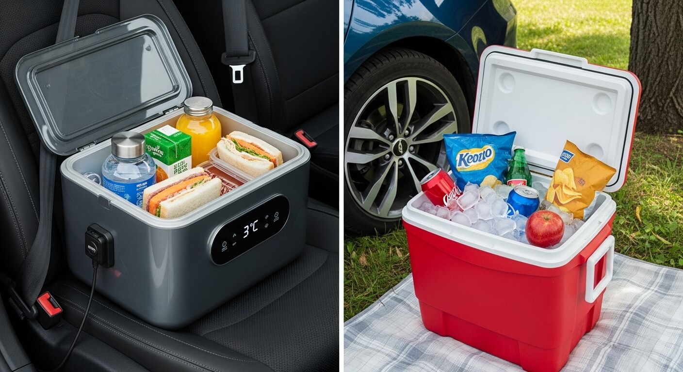 Plug-in Car Cooler vs. Traditional Ice Cooler | Cooler Find
