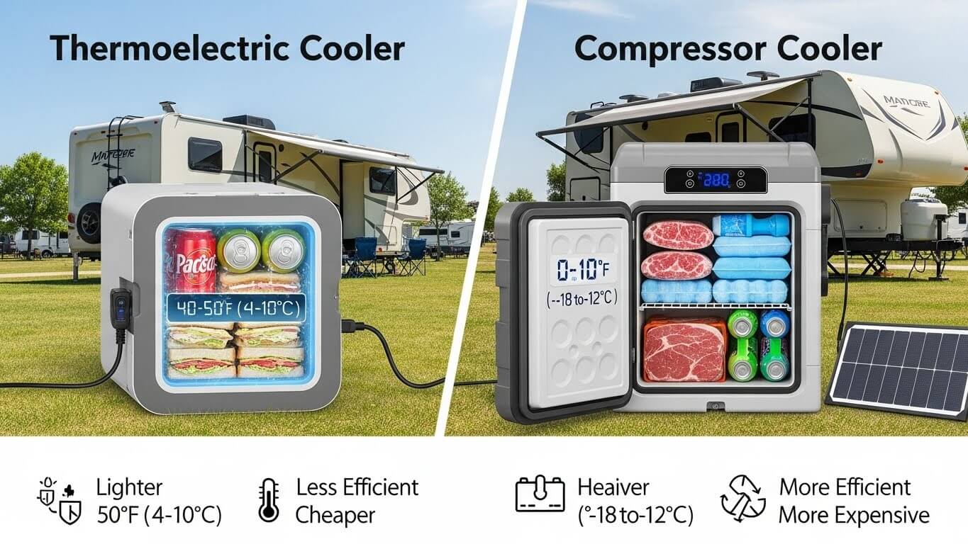 Thermoelectric Cooler vs. Compressor Cooler for RVs: Complete Guide ...